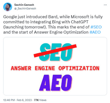 The impact of ChatGPT and Google Bart on SEO and Social Media Marketing ...